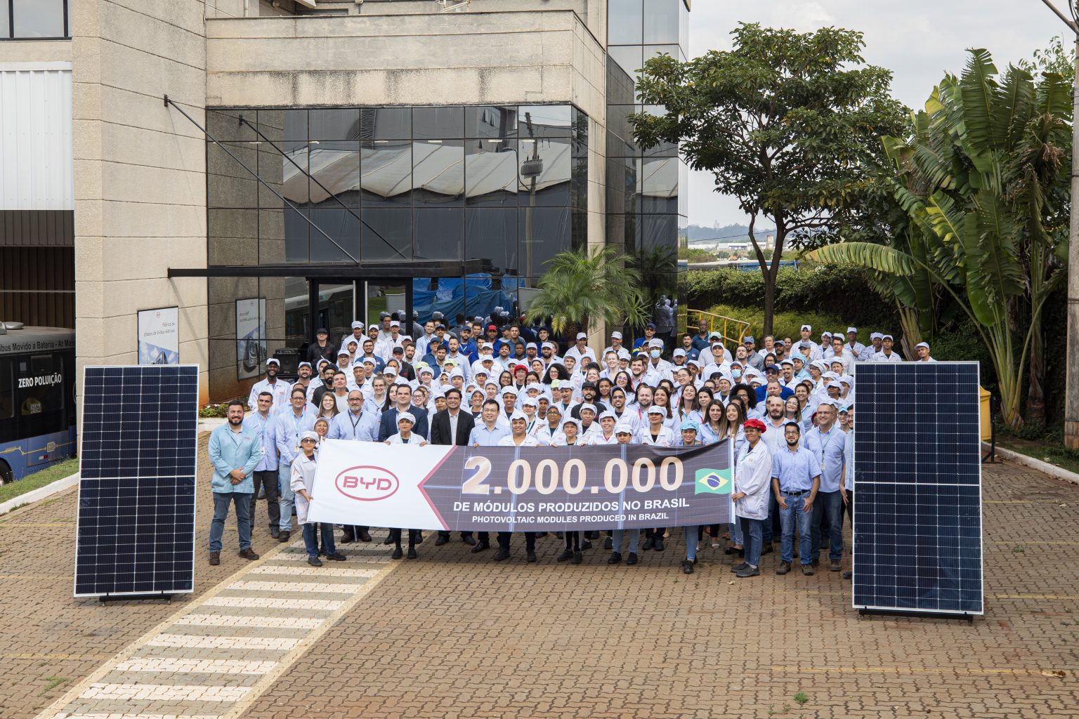 BYD Energy atinge a marca de dois milhões de módulos fotovoltaicos ...